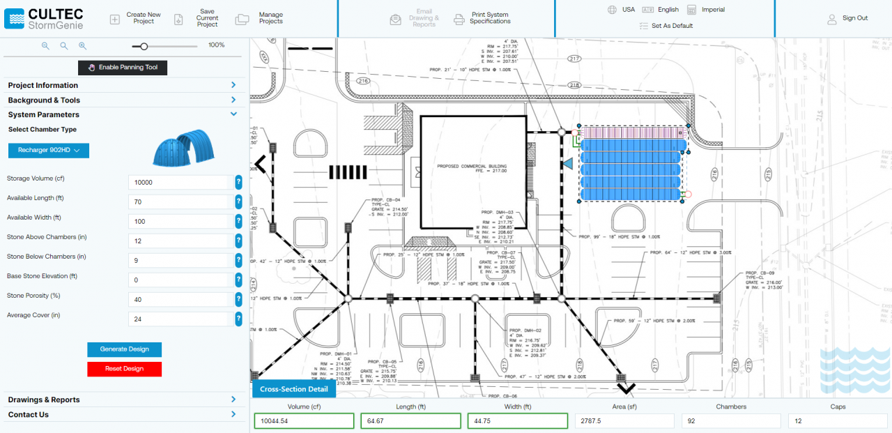StormGenie Design Tool - CULTEC, Inc.